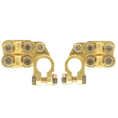Brass Heavy Duty Battery Top Post Cable Terminal Wire Terminals 5 Screw ...
