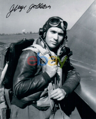 GEORGE GOLDSTEIN WWII PILOT SIGNED 8X10 PHOTO 56TH FIGHTER GROUP ...