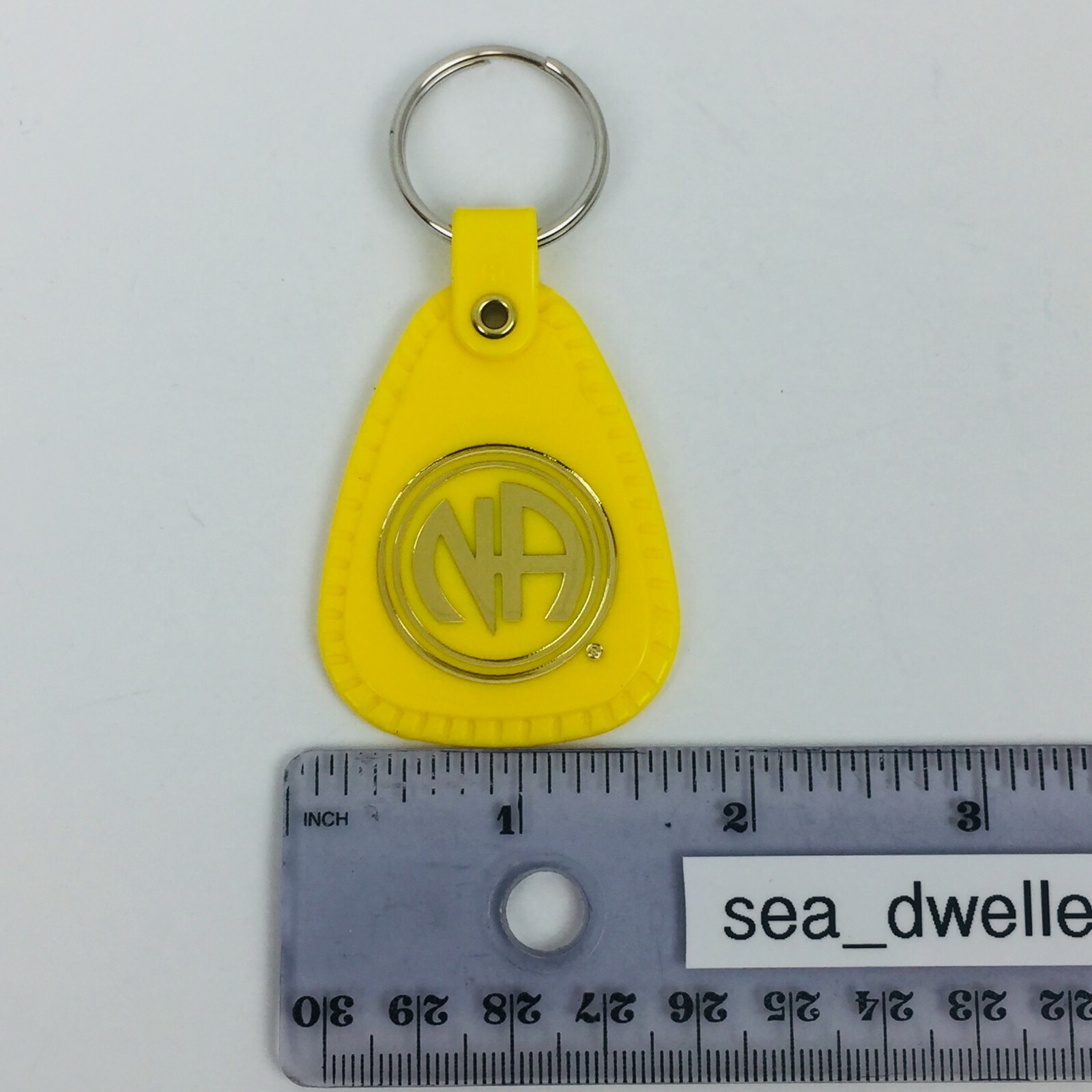 NARCOTICS ANONYMOUS NA KEY TAG Yellow 9 Months Recovery 12 Piece ...