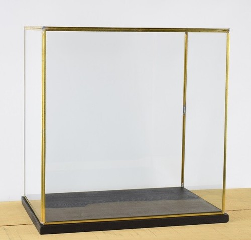 Glass Showcase Box Display HandMade Large and Brass Dome With Black ...