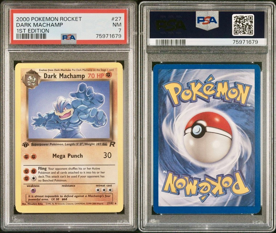 Pokémon TCG Dark Machamp, Machoke & Machop 1st Edition | eBay