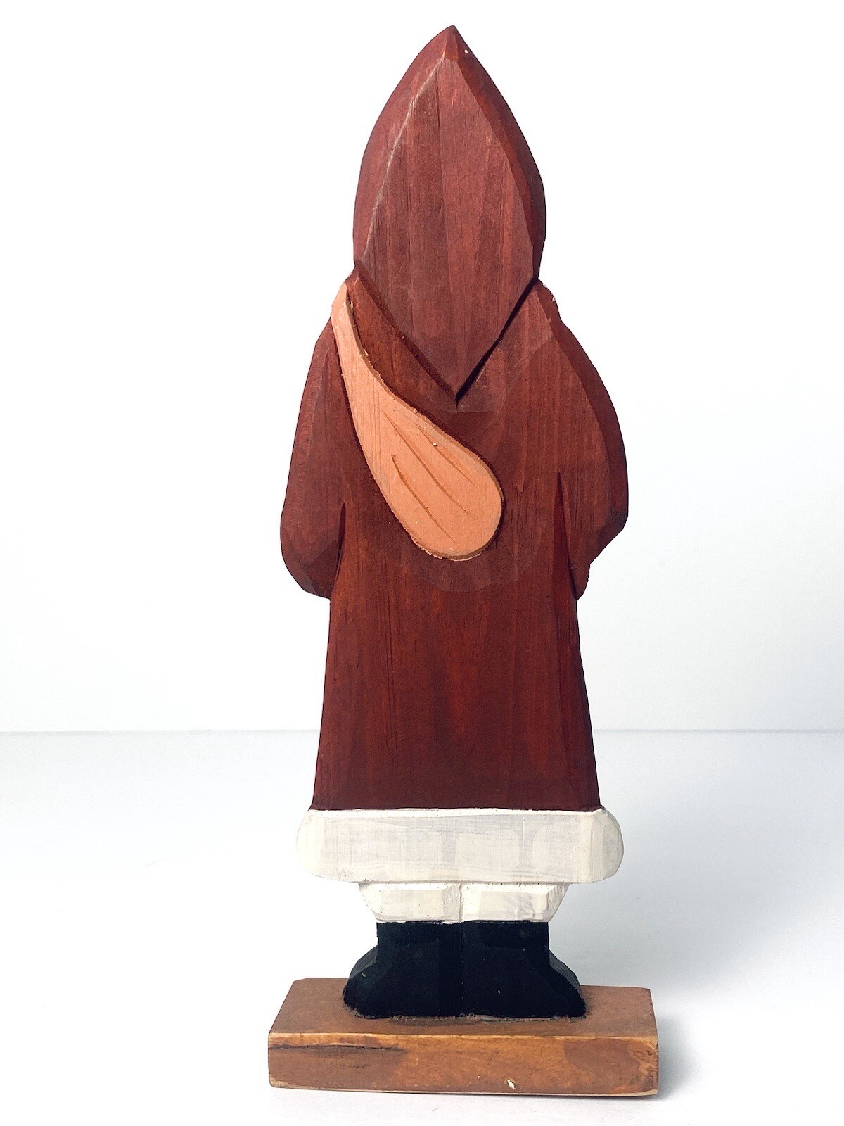 Primitive Santa Claus Wood Christmas Decor Hand Painted Folk Art Carved ...