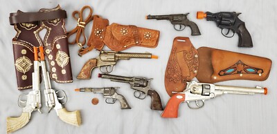 Collection of 8 Children Toy Play Guns & Holsters | eBay