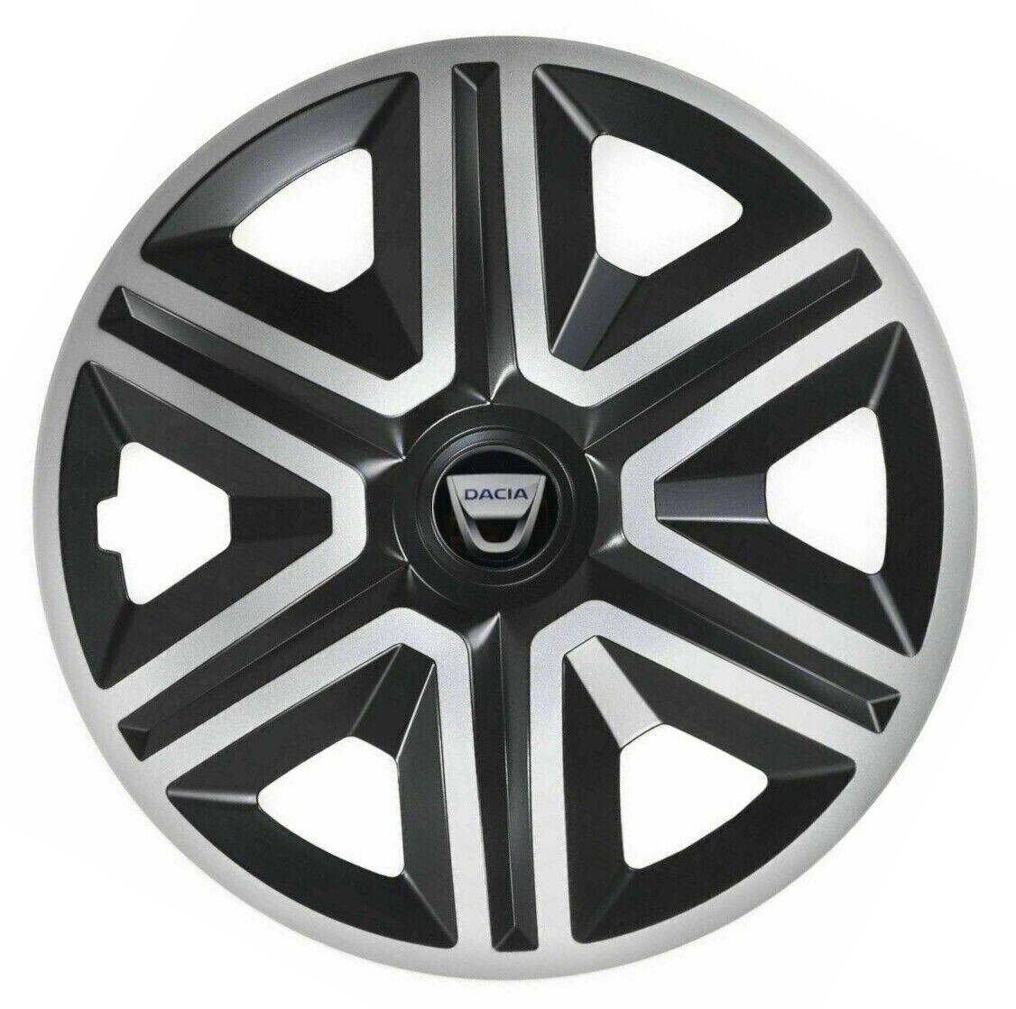 15'' Wheel trims for DACIA SANDERO - 4x15'' - silver black | eBay