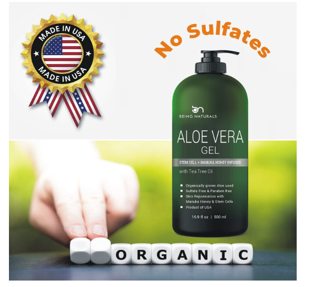 Aloe vera Gel - from 100% Pure Organic Aloe Infused with Manuka Honey ...
