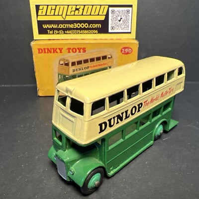 1958-60 Dinky Toys - 29C 290 DOUBLE DECKER AEC BUS - Cream/Green ...