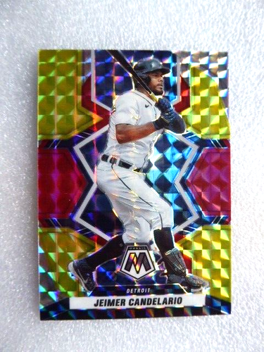 2022 Panini Mosaic Red Yellow Mosaic #29 Jeimer Candelario | eBay