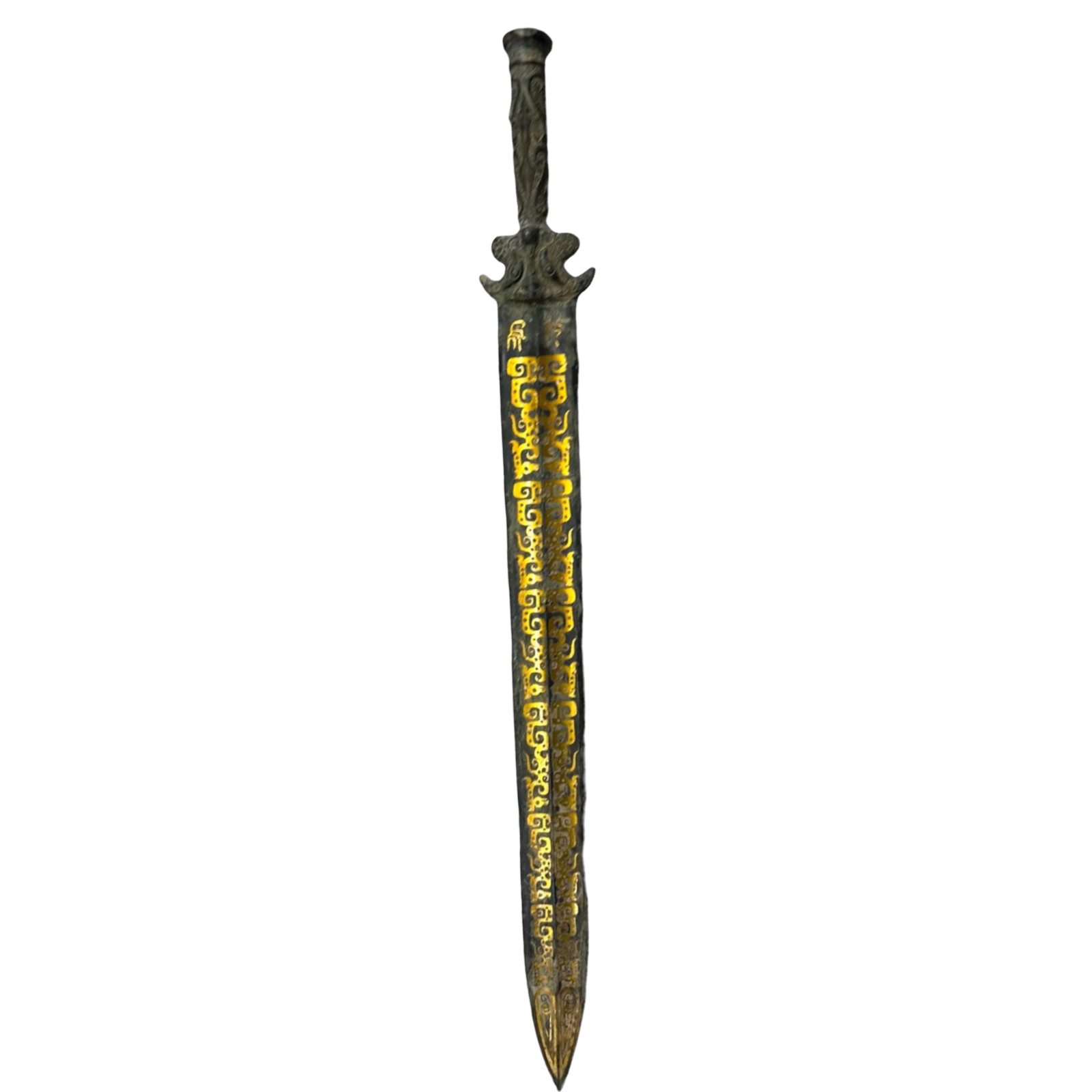 Unique Ancient Roman Wonderful Bronze Gold Excellent Big Sword 200BC ...
