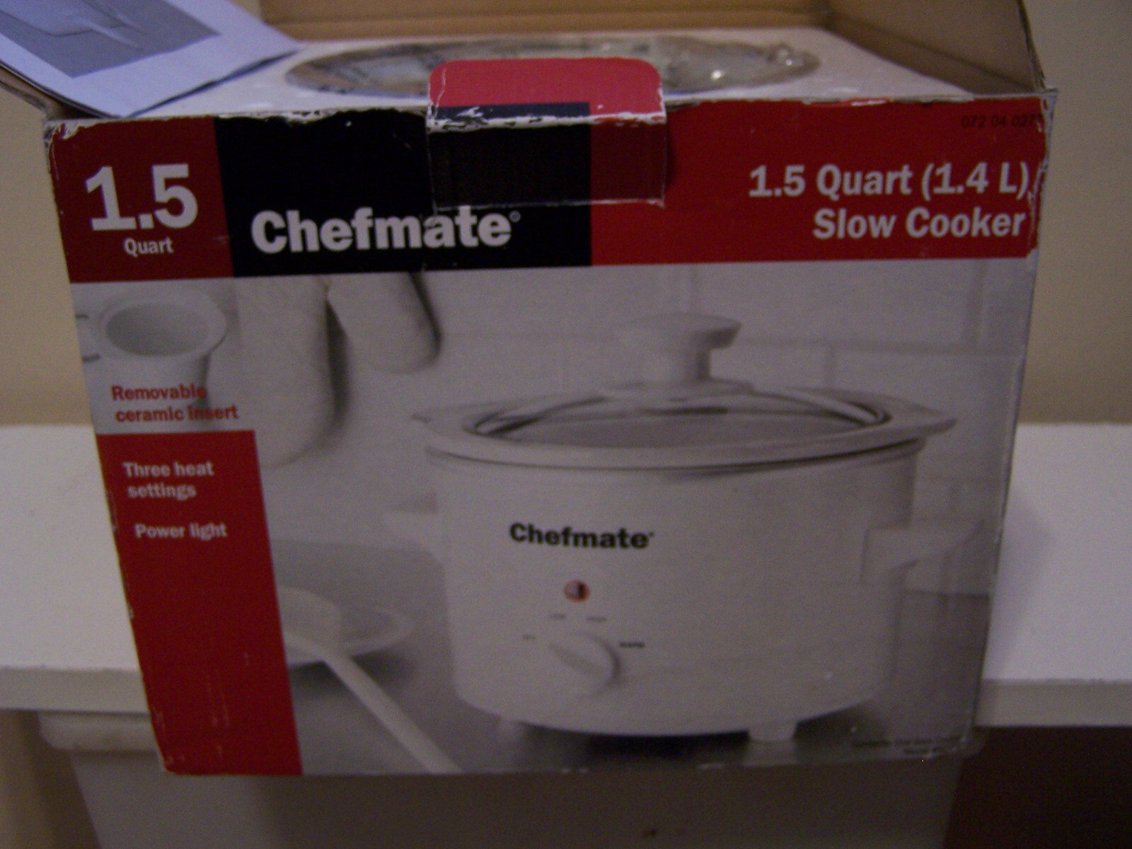 Chefmate Slow Cooker Electric Ceramic Bowl 1.5 Quart for sale online | eBay