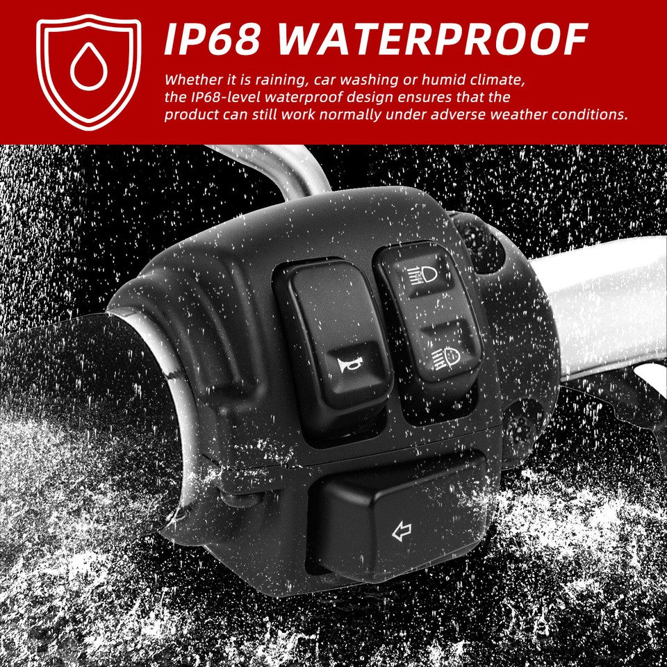 Motorcycle 1" Handlebar Turn Signal Control Switch For Harley Sportster ...