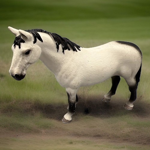 Schleich - WHITE HANOVERIAN STALLION - Animal Horse Figure - PVC - 2008 ...