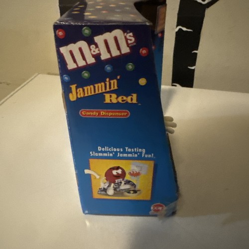M&M Red Candy Dispenser 1999 Red Slammin Jammin 4726 Hasbro Cap ...