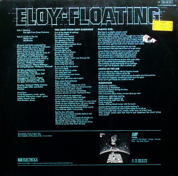 Eloy - Floating (LP, Album, RP) (Near Mint (NM or M-)) - 2955440122 | eBay