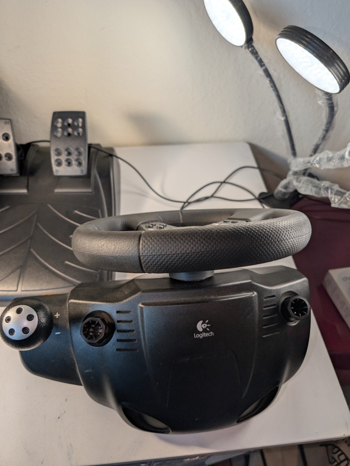 Logitech Driving Force Pro GT E-UJ11 Racing Wheel Only PC PS2 PS3 With ...