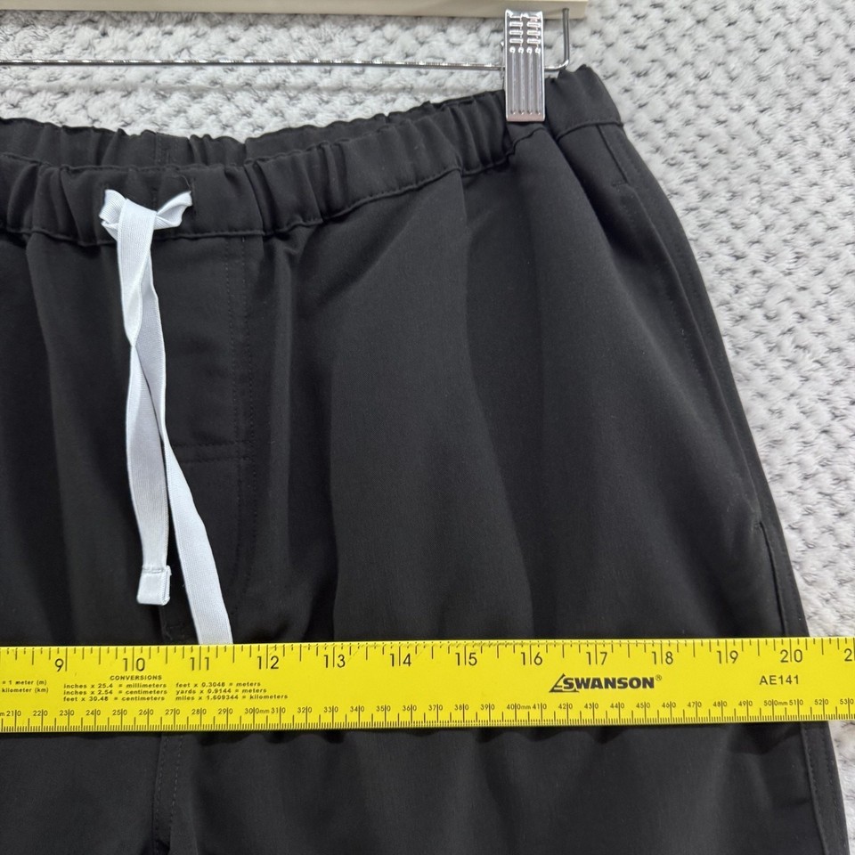 Figs Scrubs Mens M Black Pisco Basic Pants Four Way Stretch Straight Leg PullOn | eBay