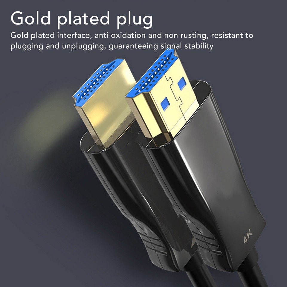 4K HD Multimedia Interface Cable 18Gbps Optical HD Multimedia Interface ...
