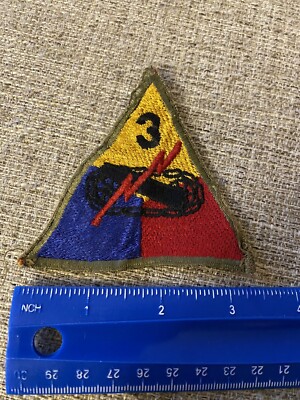 WWII Era US Army 3rd Armored Division Patch Greenback | eBay