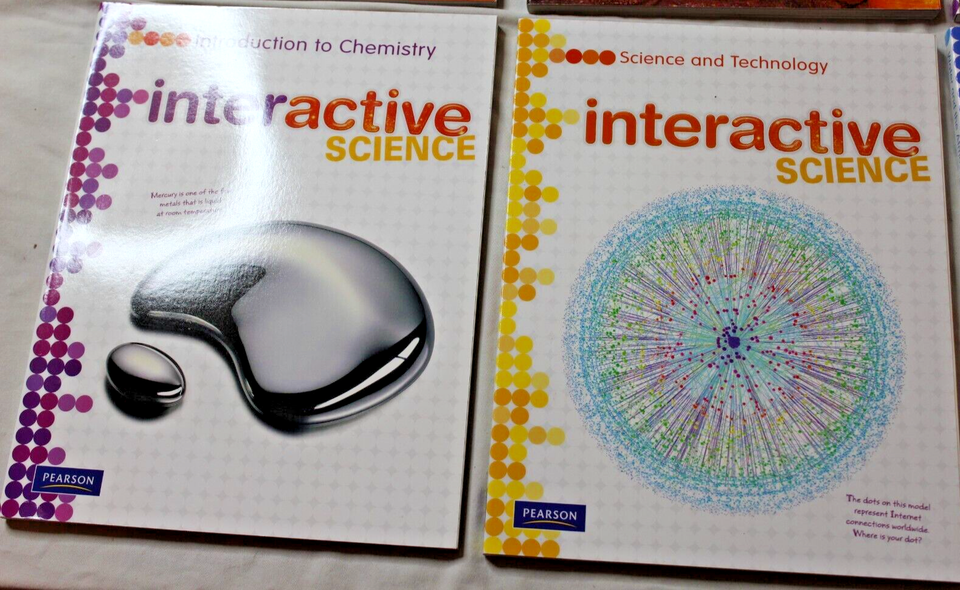 Lot 8 Pearson Interactive Science Middle School Worktexts Workbook Set ...