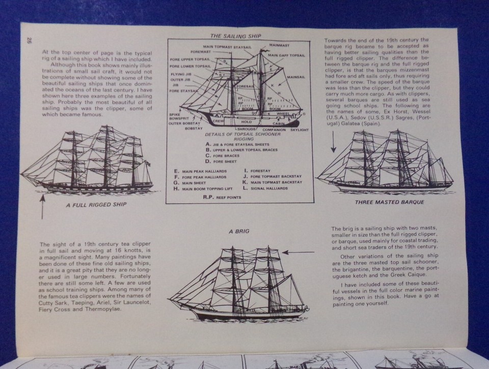 How to Paint Boats Art Book Ralph S Coventry Walt T Foster Vintage ...