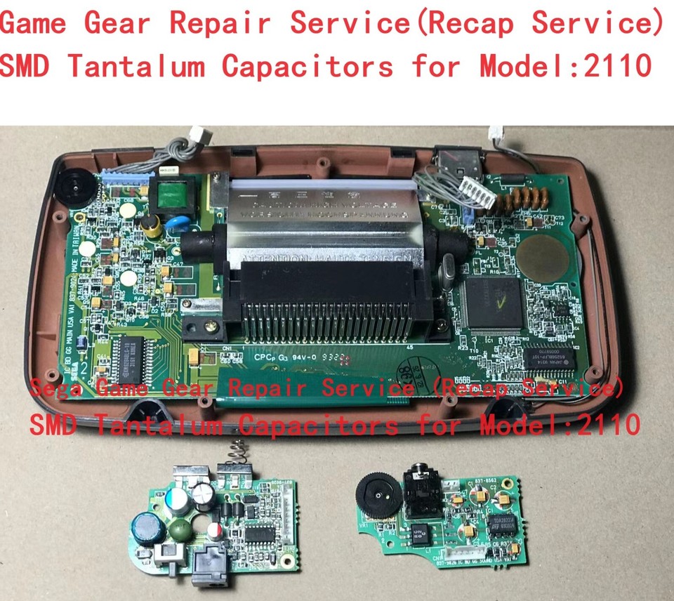 Sega Game Gear 20pcs Ceramic Replacement Capacitor Repair Kit / Model ...