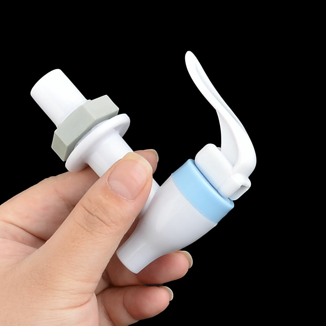 Home Plastic Push Style Drink Water Dispenser Faucet Tap White Blue ...