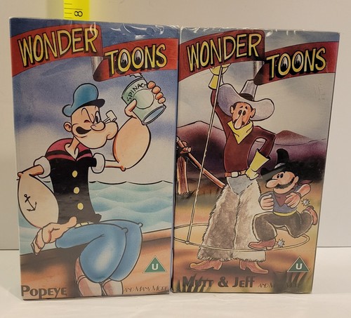 Mutt & Jeff popeye Wonder Toons 1996 Cartoons VHS Tape FACTORY SEALED ...