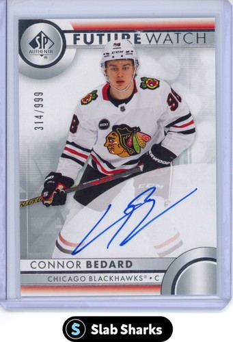 2023-24 SP AUTHENTIC CONNOR BEDARD FUTURE WATCH AUTO ROOKIE FWA RC /999 ...