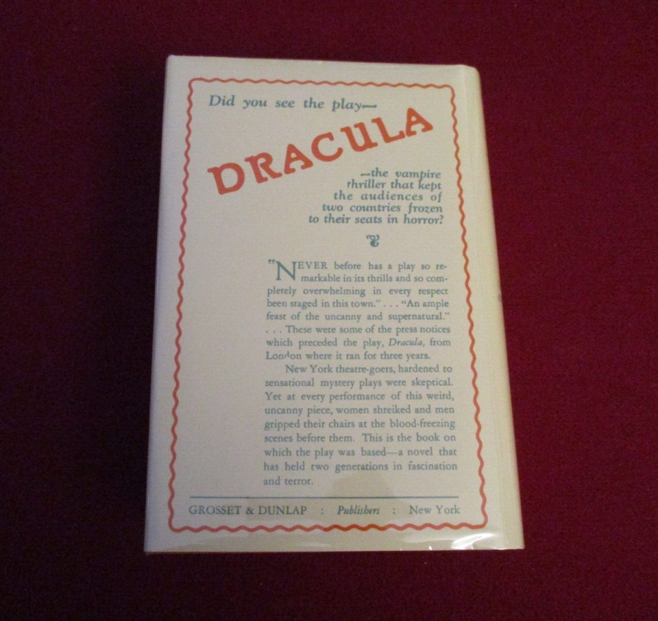 Dracula by Bram Stoker (1897) Grosset & Dunlap Edition Circa 1920's ...
