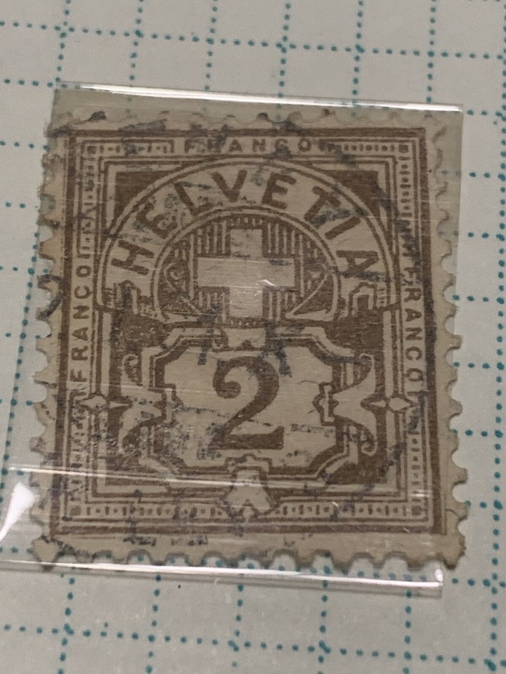 Lot Of 14 Extremely Rare Helvetia Switzerland Franco Stamps | eBay