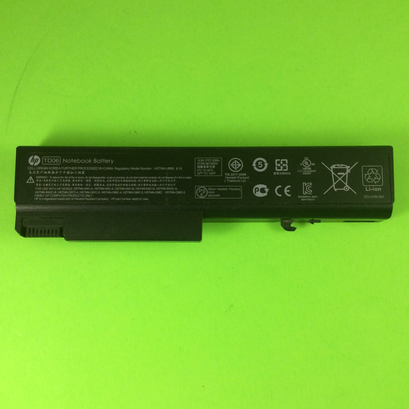 New HP EliteBook 14" 8440p Genuine Battery 55Wh 4910mAh 482962-001 TD06 ...