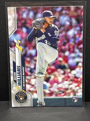 2020 Topps Update U-113 Devin Williams Rookie RC Milwaukee Brewers card ...