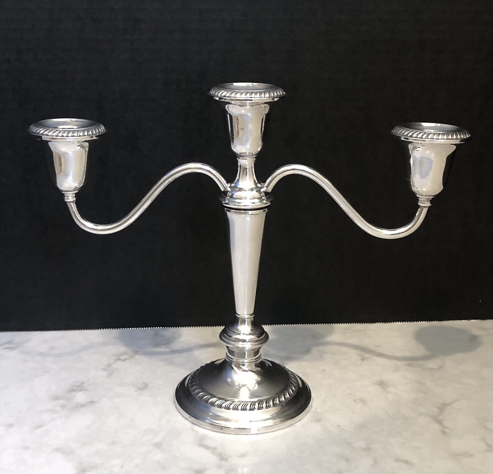 Candelabra Gorham Sterling Silver Vintage Candle Holder 3 Arm Holder ...