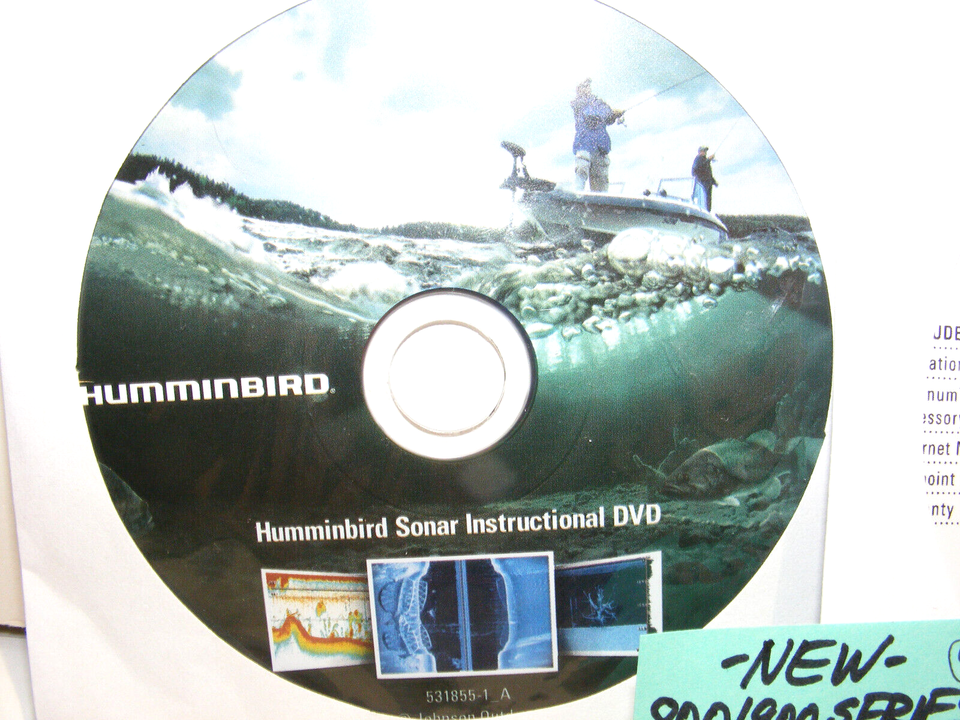 NEW HUMMINBIRD 800/900 SERIES CD-ROM + DVD FISHFINDER OPERATIONS USER ...