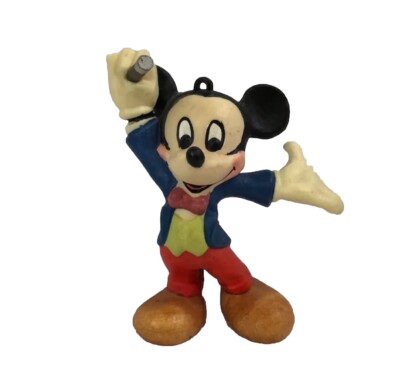 Vintage Disney Mickey Mouse Music Conductor Christmas Ornament ...
