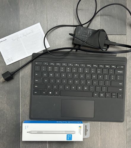 Microsoft Surface Pro Wireless Keyboard, Charger &Pen. Purchased with ...