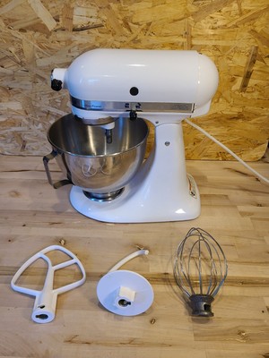 KitchenAid Ultra Power Stand Mixer KSM90WH 300W 4.5 QT Bowl & 3 ...