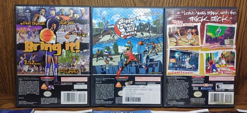 NBA Street Vol. 1, 2 & 3 Bundle Set Lot Nintendo GameCube Black Label ...