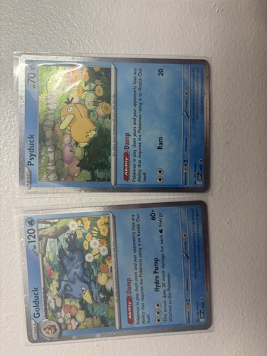 Pokemon Psyduck & Golduck Promos Mega Evolution 007/008 3 Pack Blister ...
