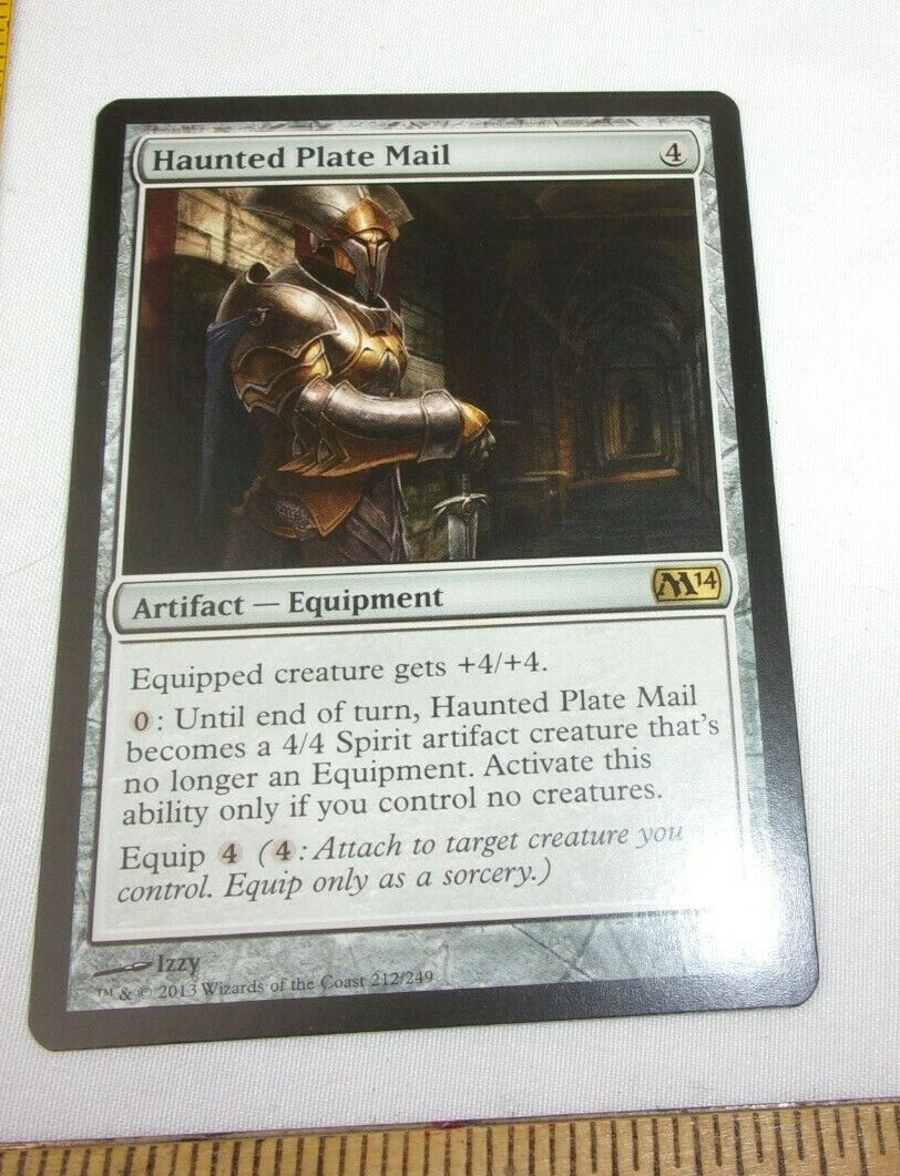 Haunted Plate Mail MTG Magic the Gathering card VINTAGE rare | eBay