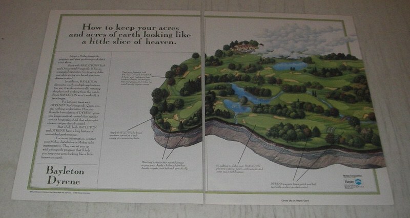 1990 Bayer Mobay Bayleton Dyrene Ad - How to keep your acres and acres ...