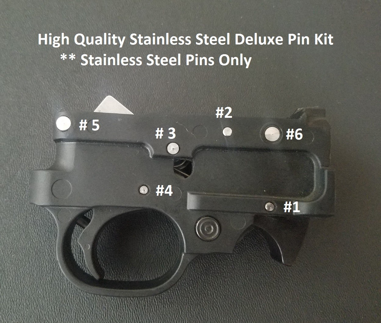 Ruger 10/22 DELUXE Stainless Steel Cross Drift Pin Kit B35, B21, B19 ...