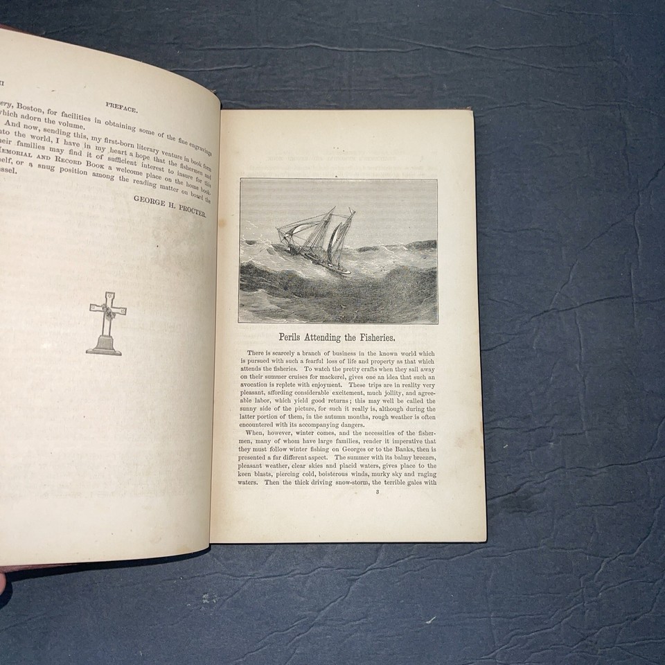 The Fishermen's Memorial Record Book Gloucester Massachusetts 1873 1st ...