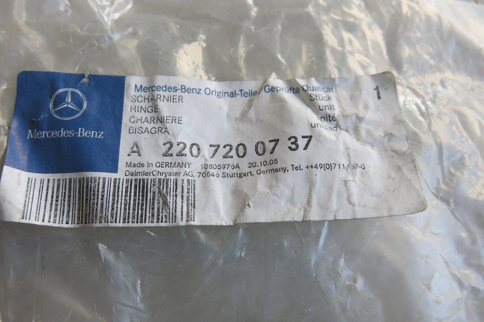 Mercedes Benz Front Left Lower Door Hinge 2207200737 fits W220 | eBay