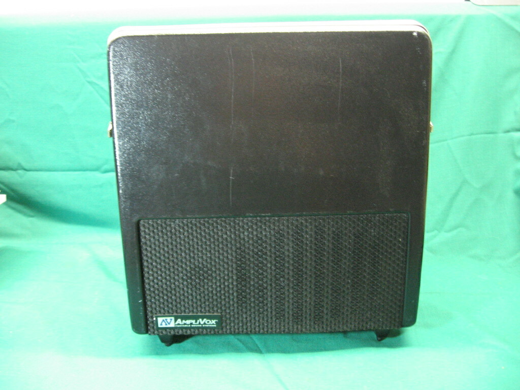 AMPLIVOX PORTABLE PA SOUND SYSTEM AMPLIFIER MICROPHONE SPEAKERS S122 | eBay