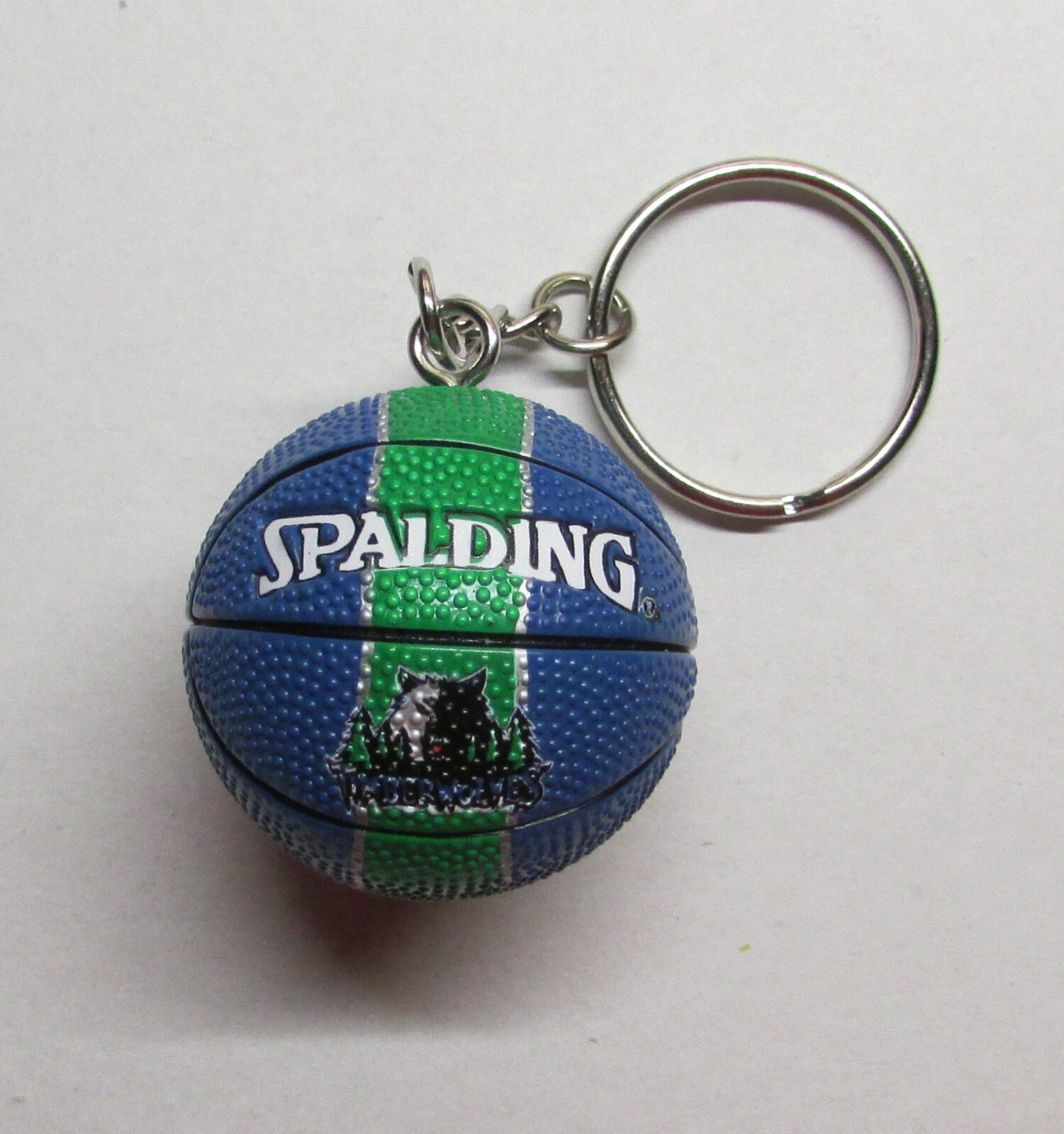 NBA Basketball Memphis GRIZZLIES Spalding Ball KEY CHAIN Ring Keychain ...