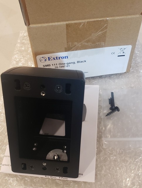 Extron SMB 112 Surface Mount Two Gang Black for sale online | eBay
