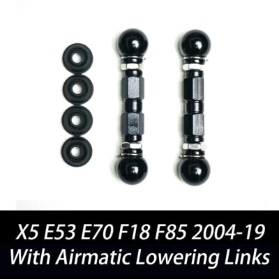 Adjustable Air Suspension Lowering Links Kit For BMW X5 E53 E70 F15 F85 ...