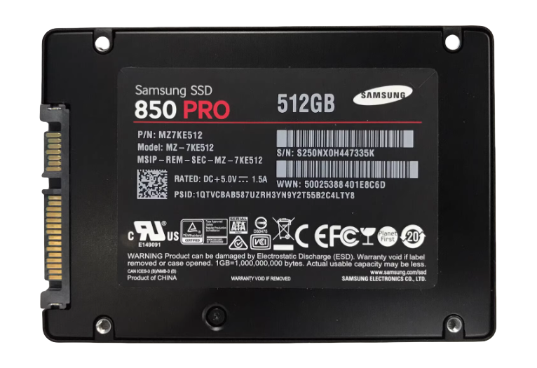Samsung 850 Pro 256GB 512GB 1TB Internal SDD 2.5" SATA III Solid State ...