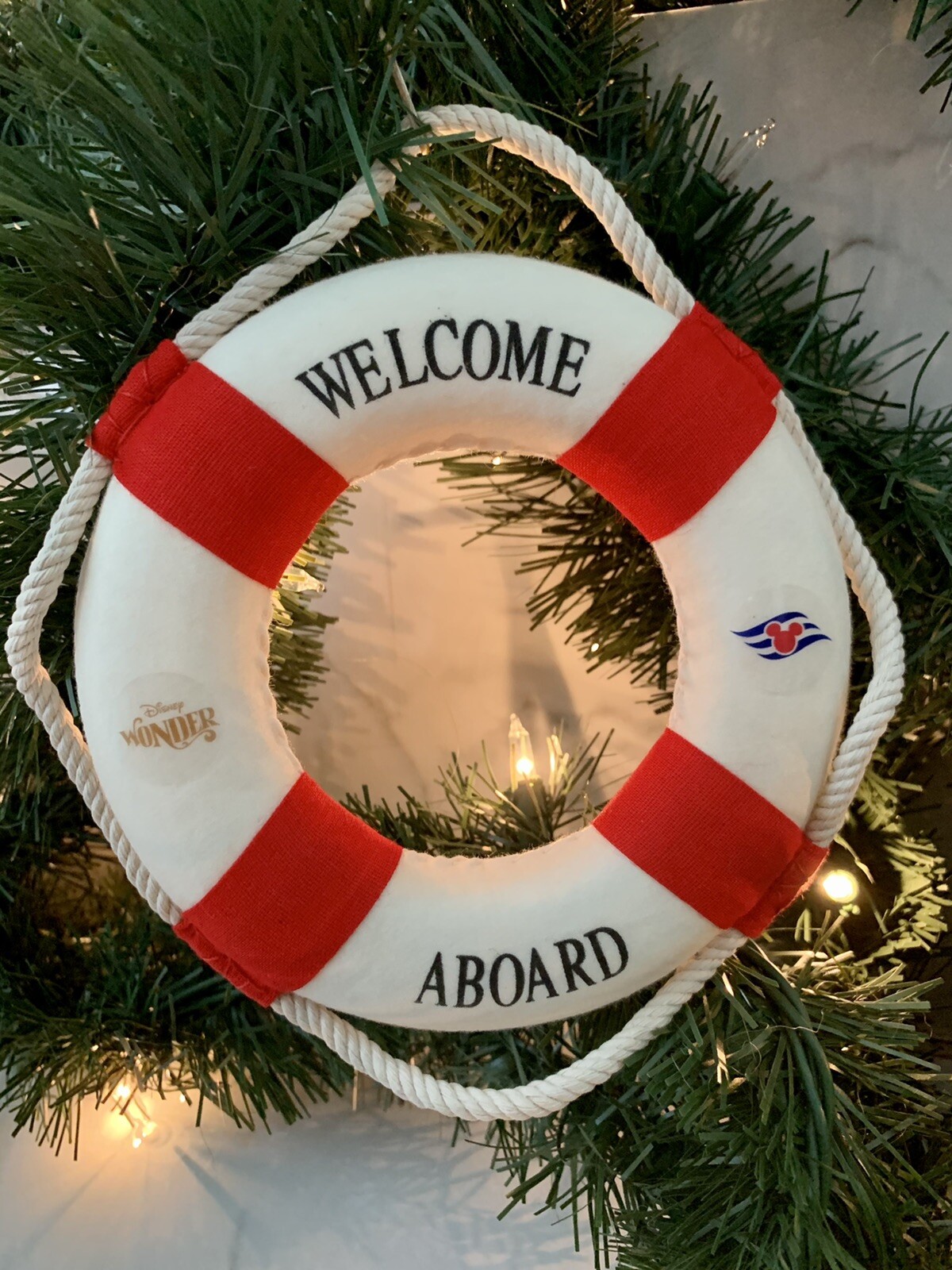 Disney Cruise Line Wonder Life Ring Preserver Christmas Ornament Gift ...