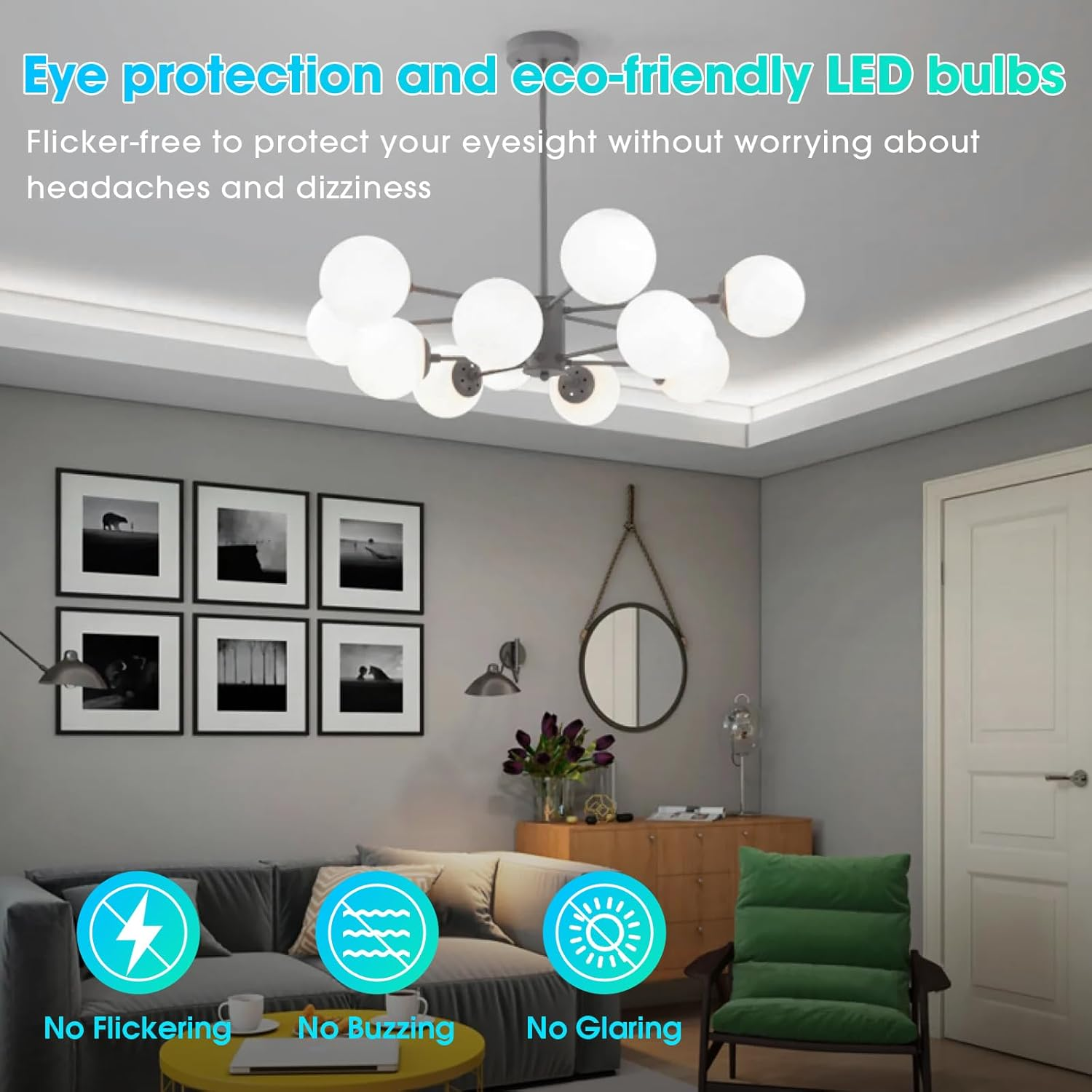 3 Way LED Light Bulbs 50 100 150W Equivalent Daylight White 5000K 3 Way ...